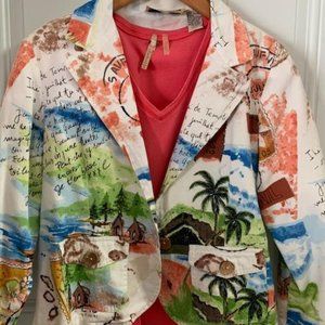 Jackets & Coats | Tropical Blazer And Matching Tshirt | Poshmark